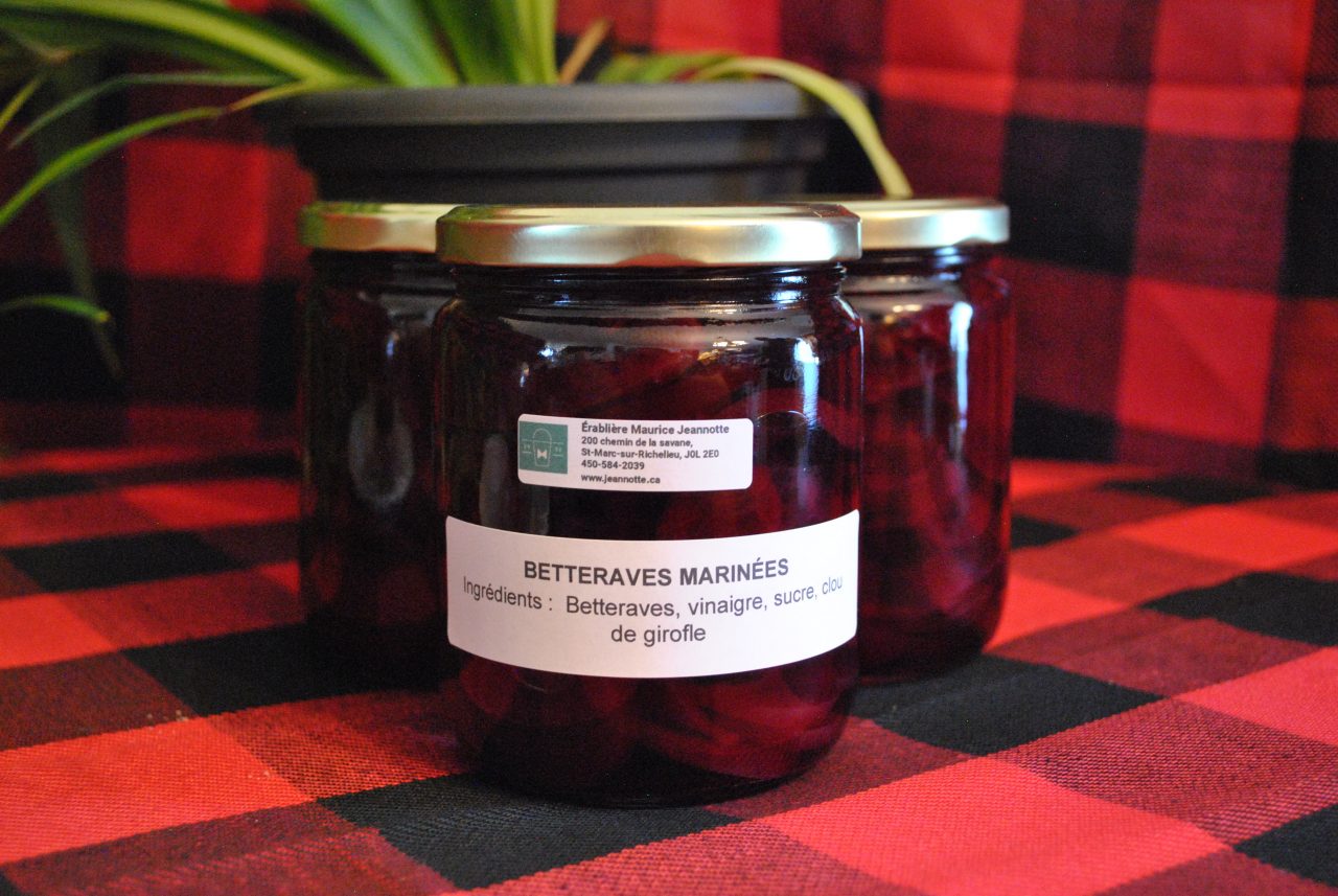 Betteraves tranchées marinées | Boutique Érablière Maurice Jeannotte